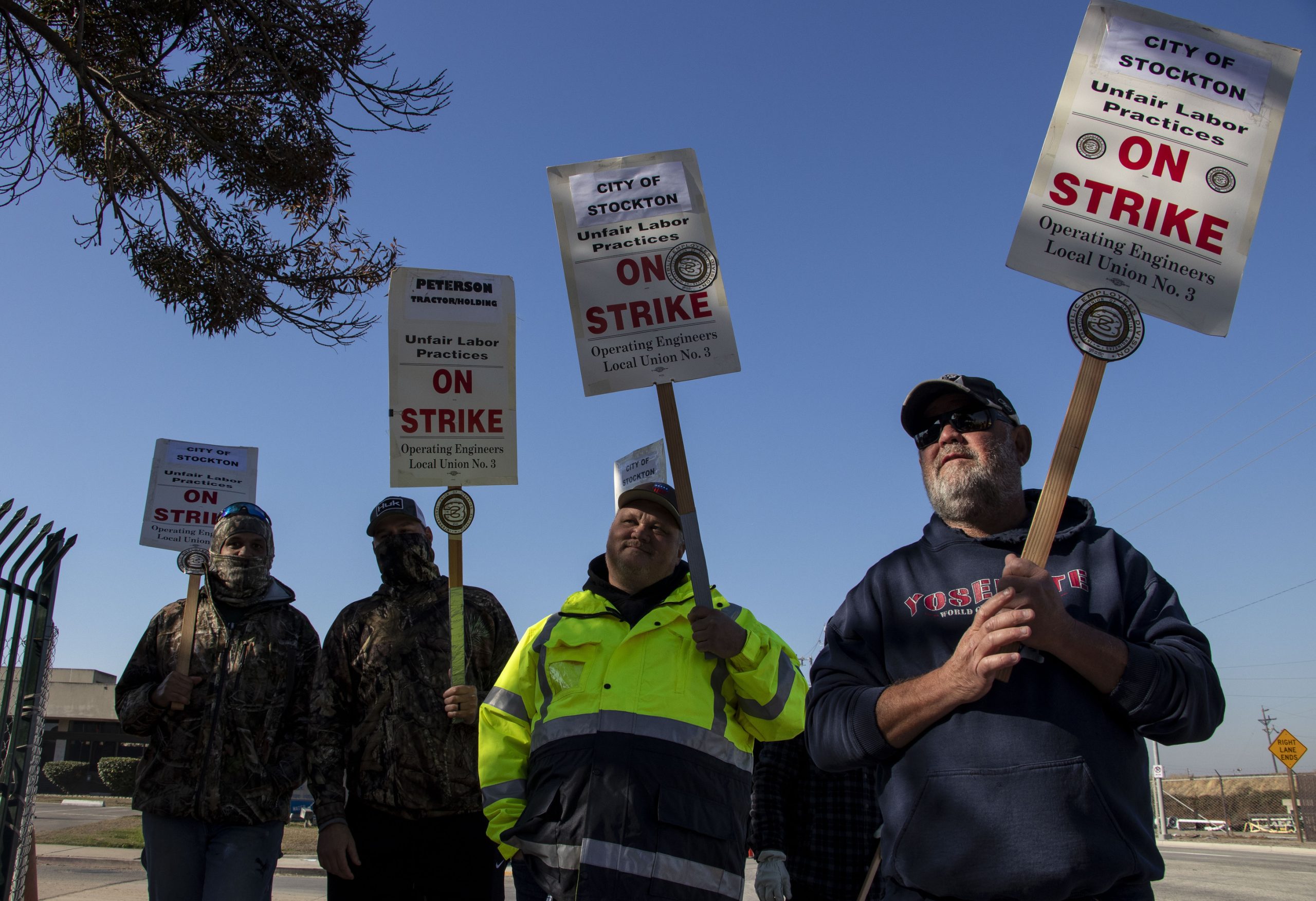 Stockton city utility workers strike against alleged unfair labor ...