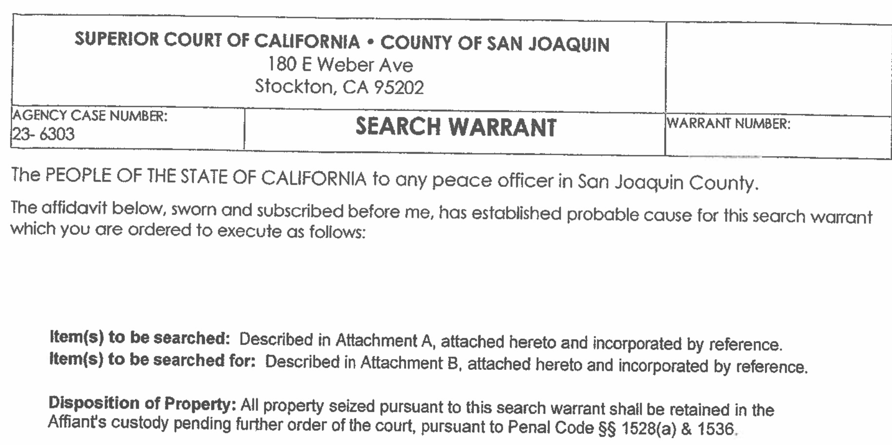 Read the AngelAnn Flores search warrant released by Superior Court ...
